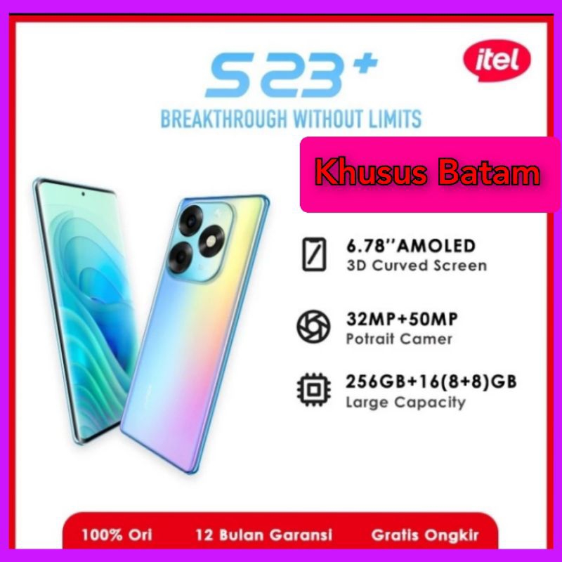 Jual Itel s23+ Nfc Ram 16gb(8+8gb) Rom 256gb Ai camera Garansi resmi (KHUSUS BATAM) | Shopee ...