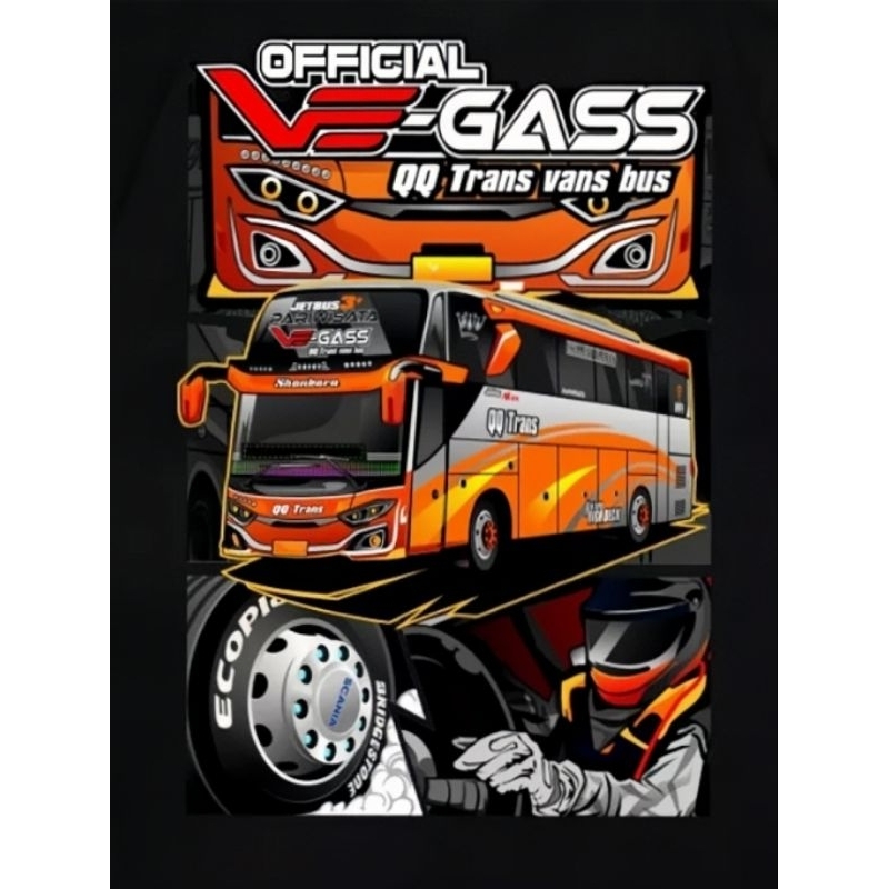 Jual 5 pcs Sticker Bus Stiker Bis QQ Trans Ve-Gass | Shopee Indonesia