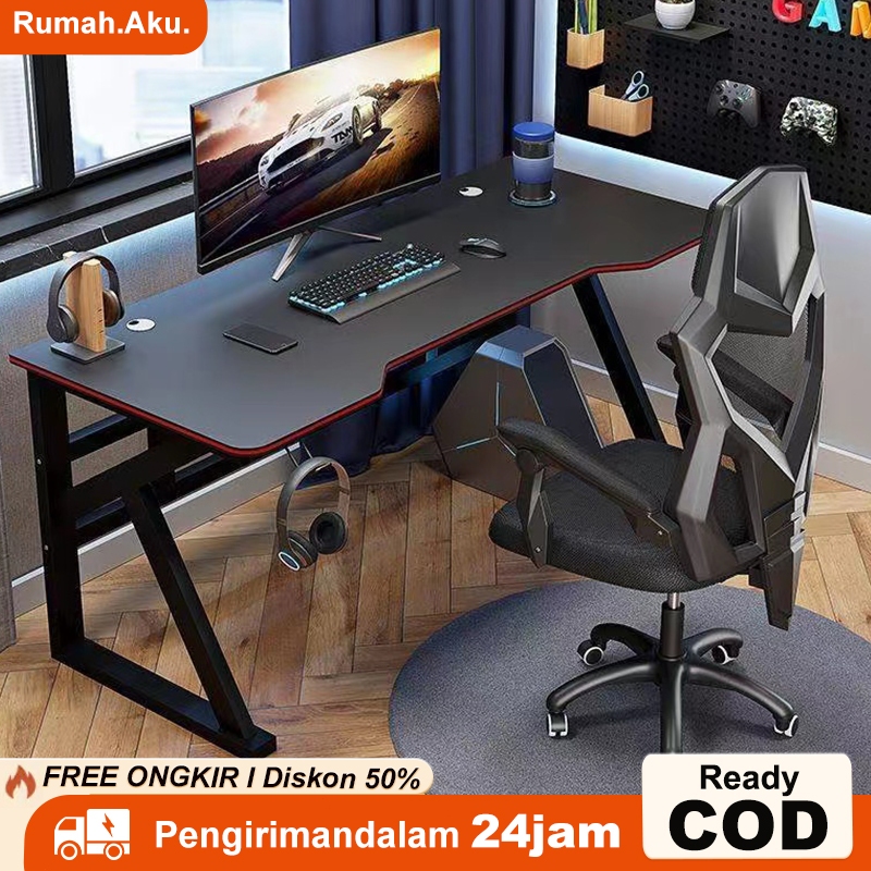 Jual RA Meja Gaming Meja Komputer Meja belajar Meja PC 140cm Meja ...