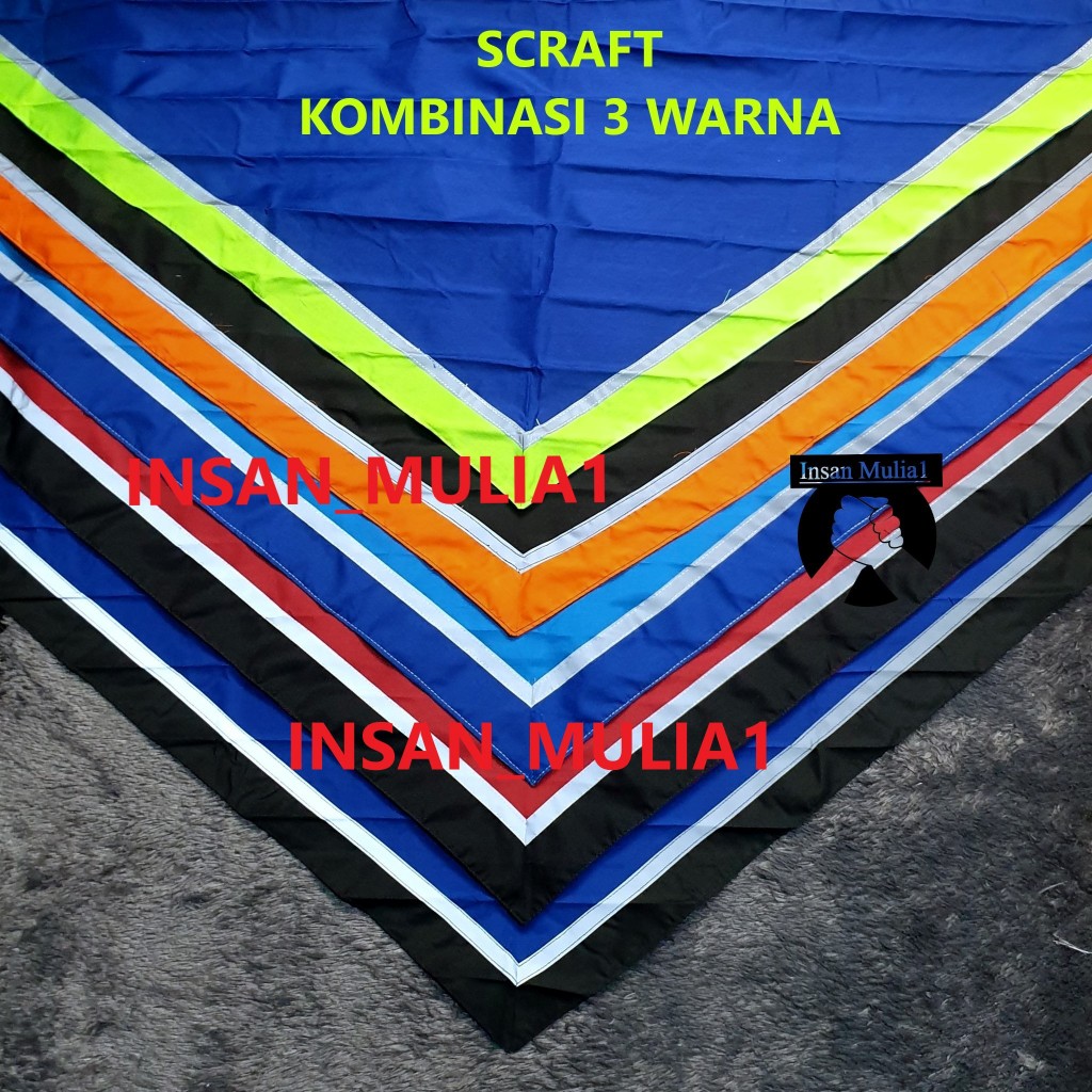 Jual Scraf Pramuka Kombinasi Tiga Warna / Hasduk Pramuka Menyala ...