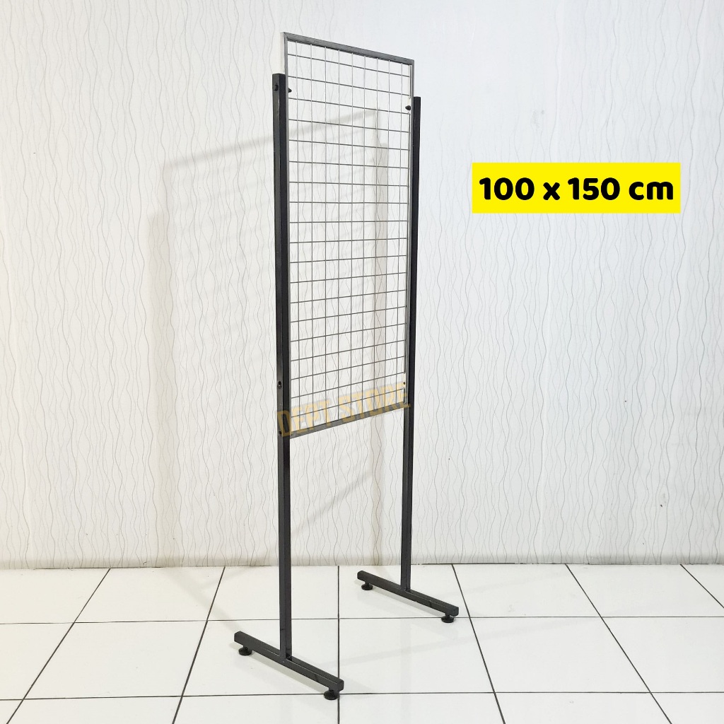 Jual Rak Ram Mundo 100 x 150 cm Jaring Besi Kaki Cantolan Display ...