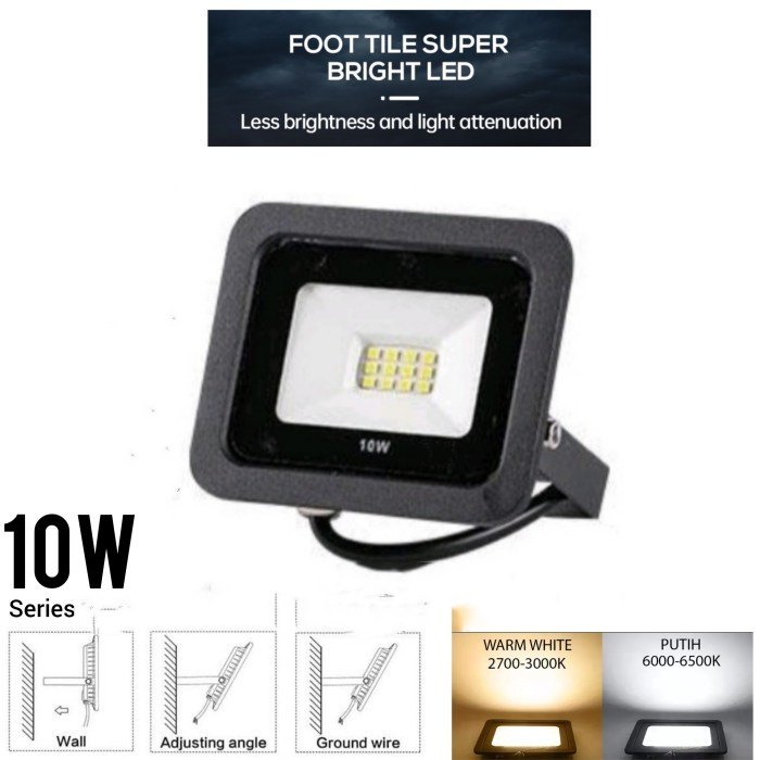 Jual Lampu Kap Sorot Led / Flood Lamp Led 220V / 10W | Shopee Indonesia