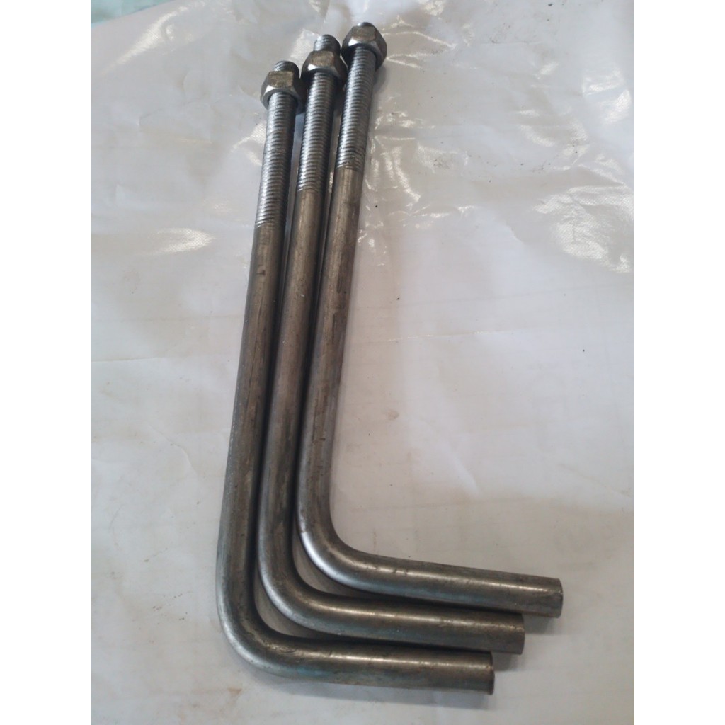 Jual Baut Angkur L 3/4" / 3/4x30 / Anchor bolt / (per pcs) | Shopee ...