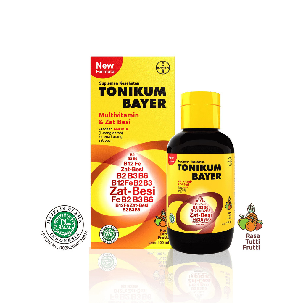 Jual Tonikum Bayer Sirup 100ml ( Expired Desember 2025 ) - Multivitamin ...