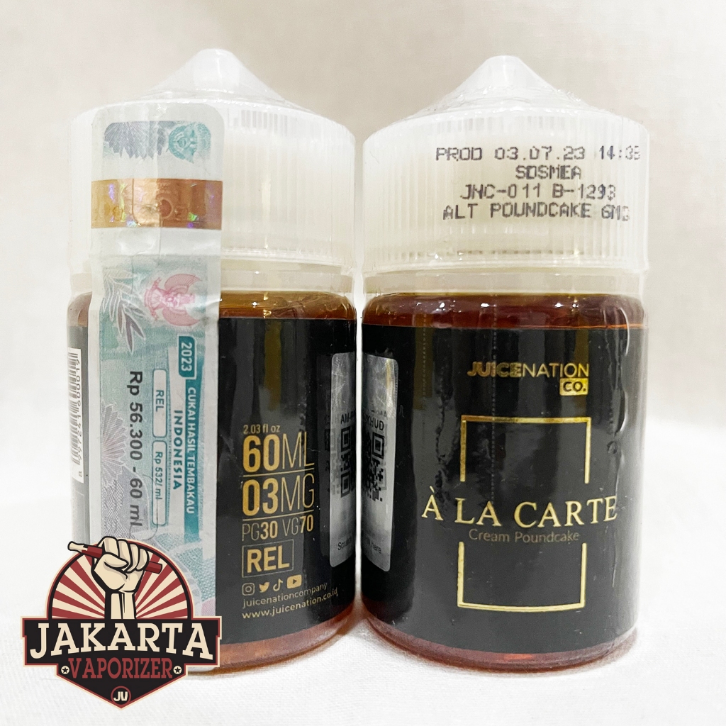 Jual ALA CARTE CREAM POUNDCAKE 60ML 3MG 6MG BY JUICENATION | Shopee ...