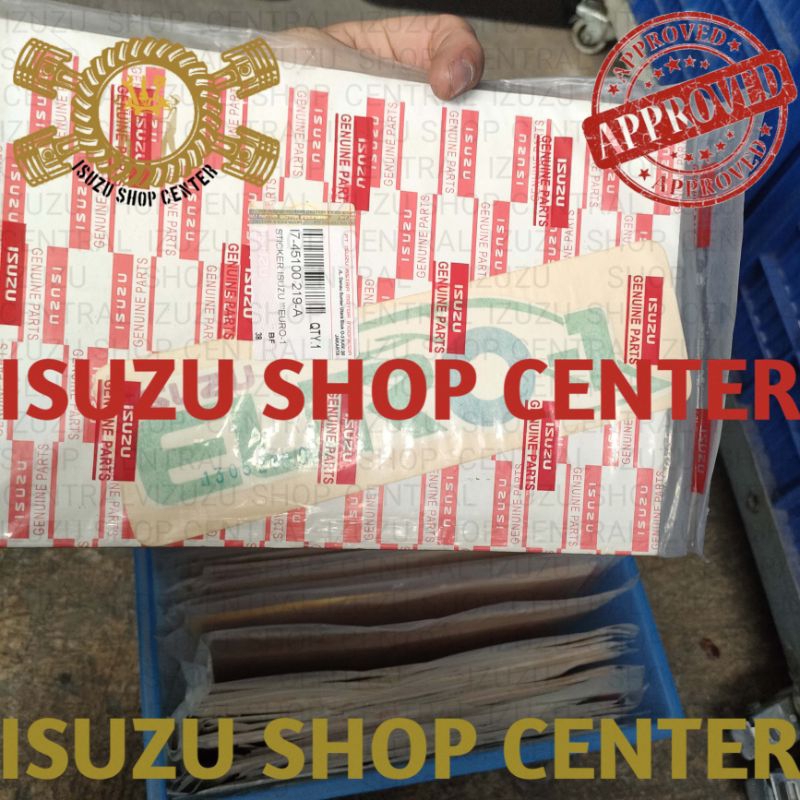 Jual STICKER STIKER DECAL ISUZU ELF EURO1 EURO 1 ORIGINAL | Shopee ...