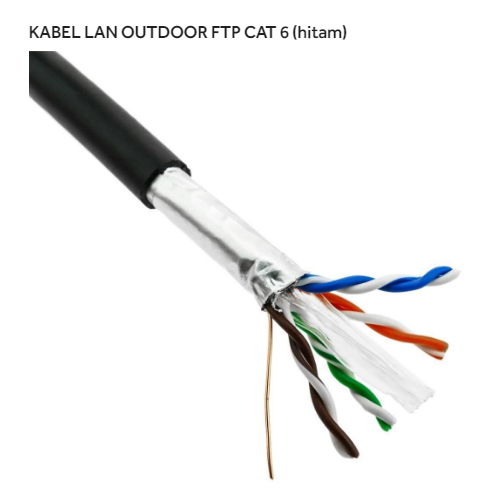 Jual Kabel LAN Outdoor Cat 6 Kabel FTP Cat6 Double Jacket Meteran ...