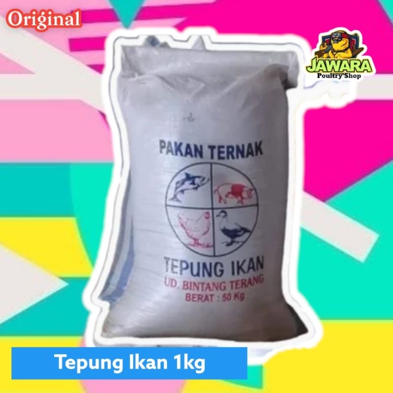 Jual TEPUNG IKAN PAKAN HEWAN PROTEIN TINGGI UNTUK HEWAN TERNAK 1Kg | Shopee Indonesia