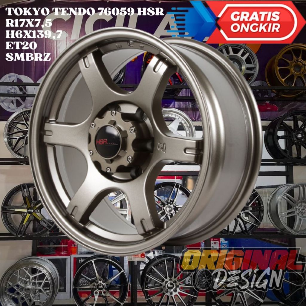 Jual Velg Mobil Ring 17 HSR TOKYO TENDO R17 BAUT 6 Untuk PAJERO STRADA ...