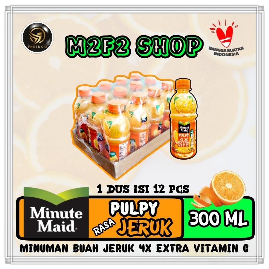 Jual Minute Maid Pulpy Orange | Jeruk Botol Pet - 300 ml (Kemasan ...