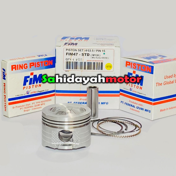 Jual Seher Piston Set FIM MIO XB 53,5 54 54,5 55 PIN 15 MIO SOUL KARBU ...
