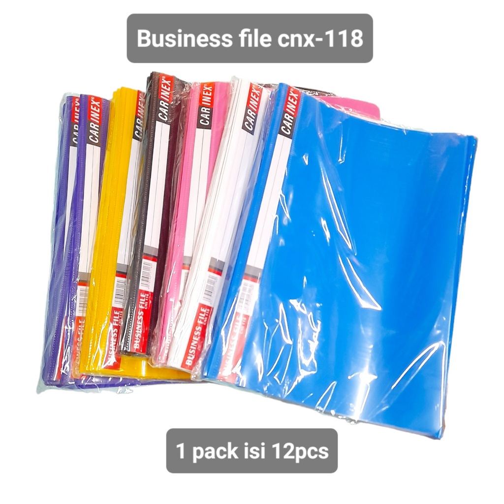 Jual 1pak 12pcs Business File F4 Folio Transparan Carinex Cnx 11 Map
