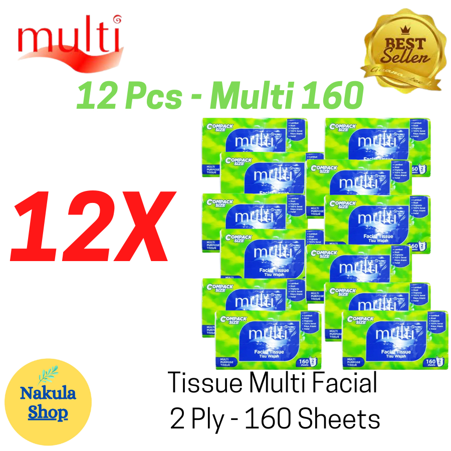 Jual Tissue Tissu Tisu Multi 160 Sheets - 2Ply [Isi 12 Pack] | Shopee ...