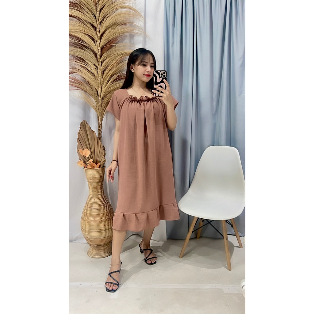 Jual RX FASHION - DASTER DRESS FUJI CRINCLE L - XXL / DASTER MIDI ZARA ...