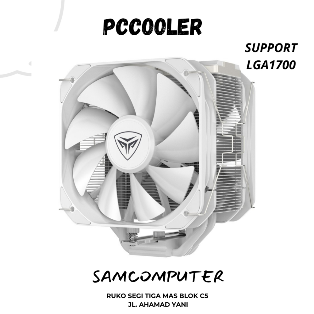 Jual HSF PC COOLER / PCCOOLER K4 PLUS - WHITE Cpu Cooler For AMD ...