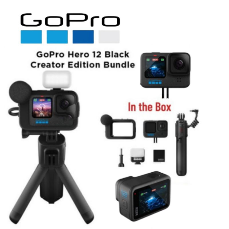 Jual GOPRO HERO 12 BLACK,GO PRO HERO 12 CREATOR EDITION ACTION CAMERA | Shopee Indonesia