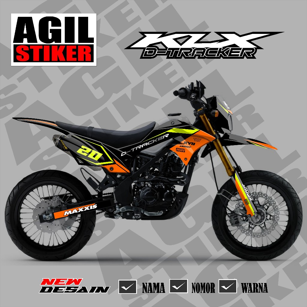 Jual Decal Sticker Motor Cross KLX Dtracker 150 New Fullbody - Dekal ...