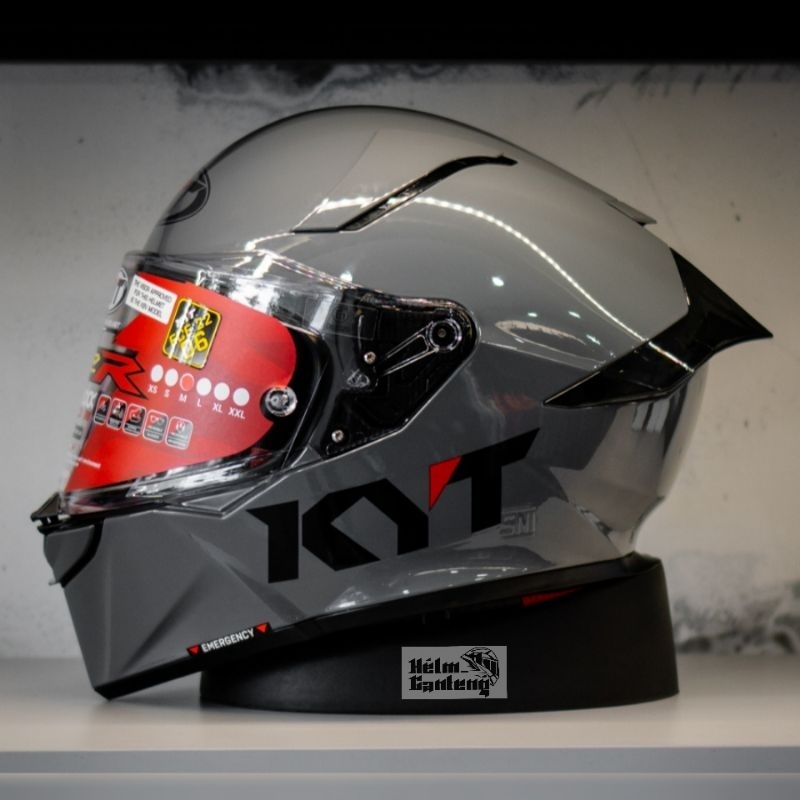 Jual KYT R2R PLAIN GORILLA GREY | Shopee Indonesia