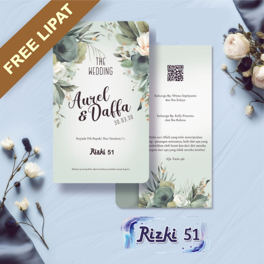 Jual Cetak undangan pernikahan / undangan / undangan murah / undangan ...