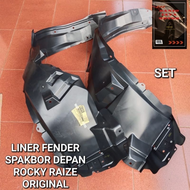 Jual liner fender spakbor depan ROCKY RAIZE ORIGINAL TERSEDIA SET KIRI ...