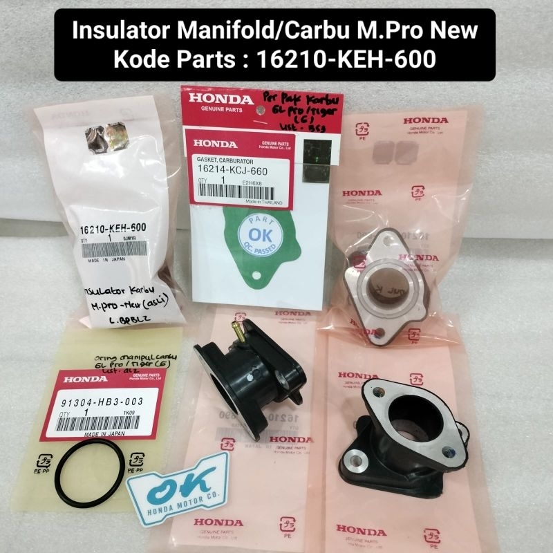 Jual 16210 KEH 600 Insulator Carburator Maniful Intake Manipul Insulator Karburator M-Pro New ...
