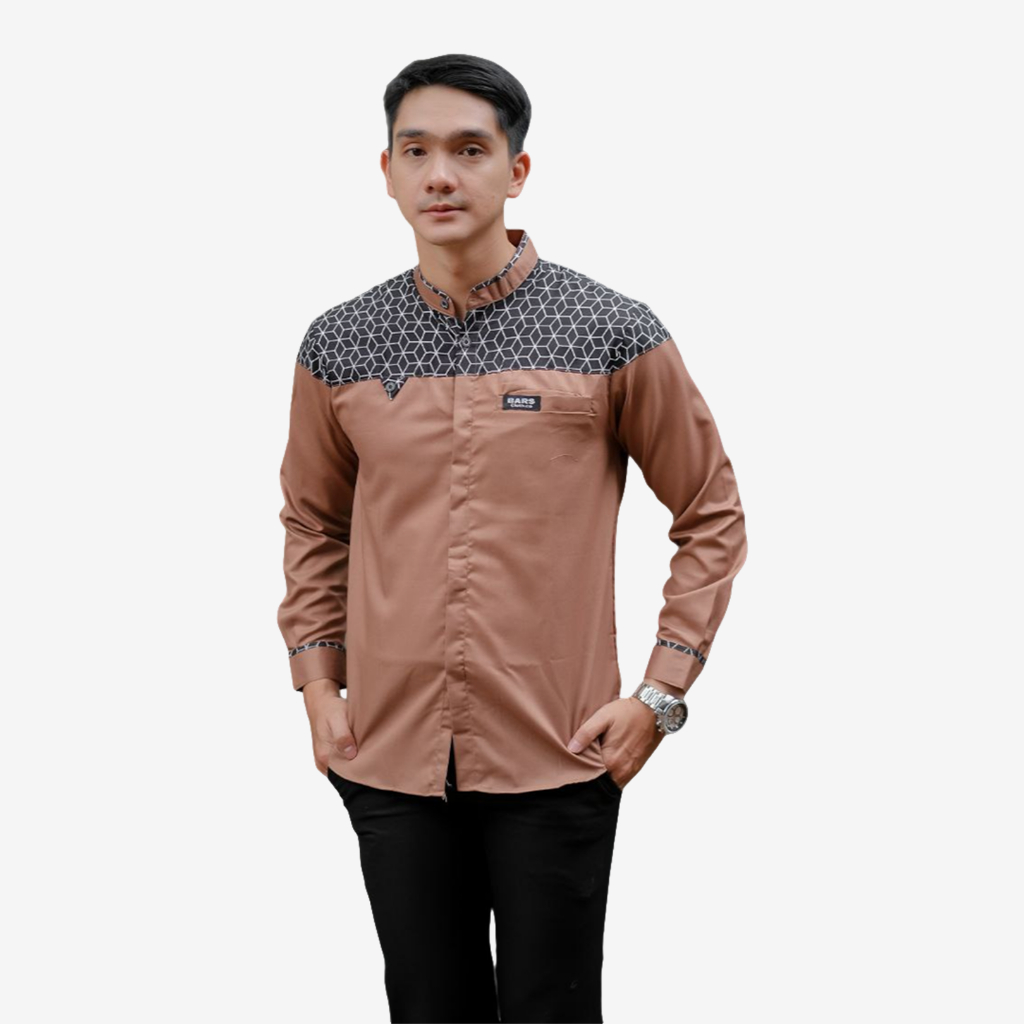 Jual BARS CLOTH.CO Baju Lebaran Couple Pasangan 2024 Kemeja Koko Ayah ...