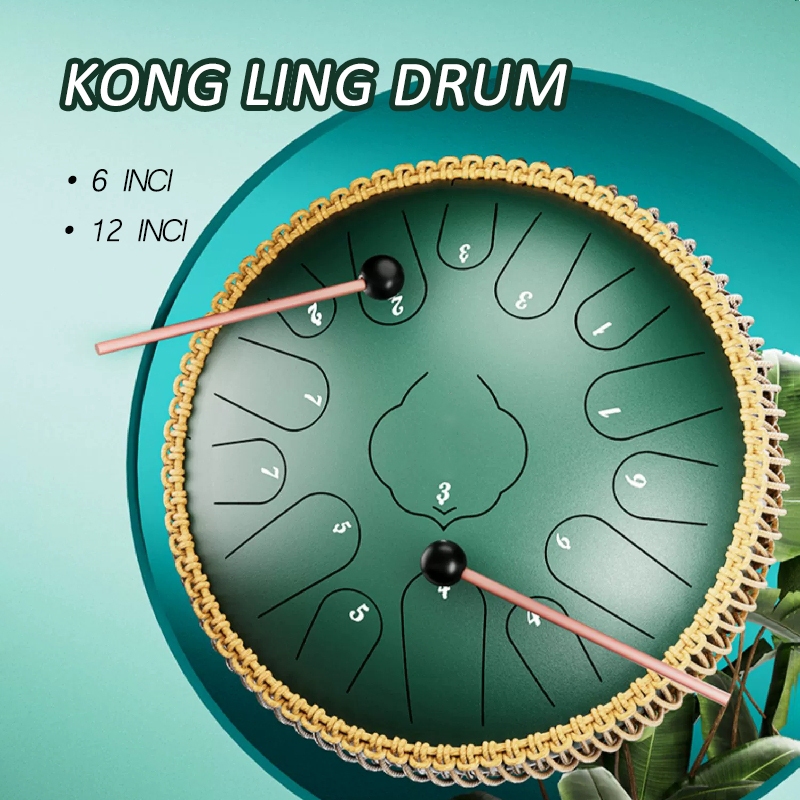 Jual Steel Tongue Drum Kong Ling Drum Drum pan /tongue drum/ handpan ...