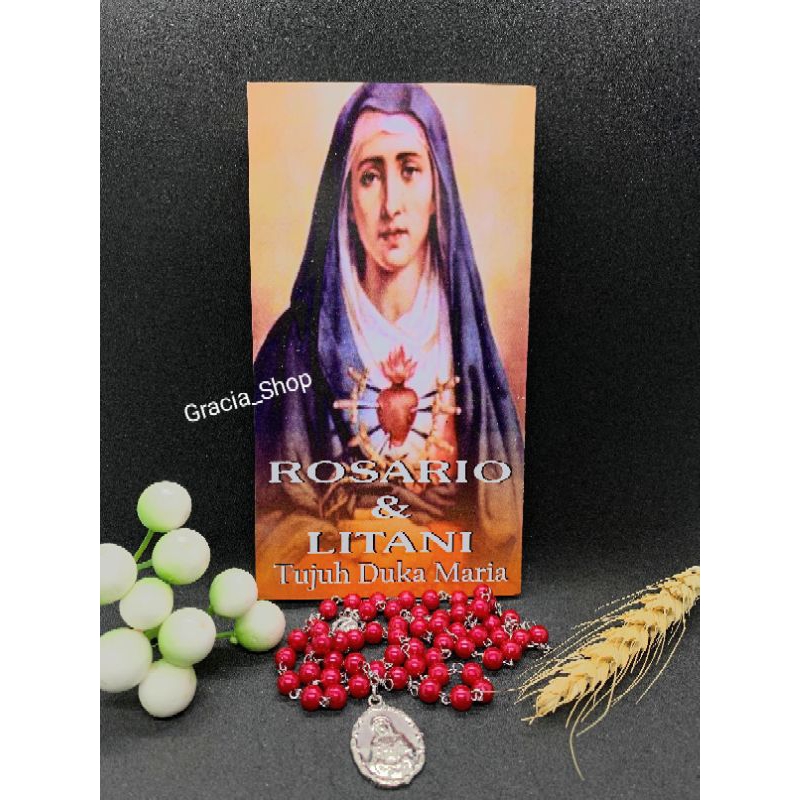 Jual Paket Lembar Doa dan Rosario Tujuh Duka Maria | Shopee Indonesia