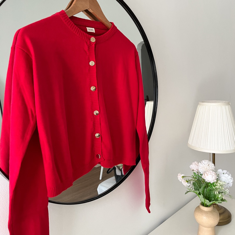 Jual Olivia Knit Cardigan | Korean Cardigan Outer Knit Rajut | Shopee ...