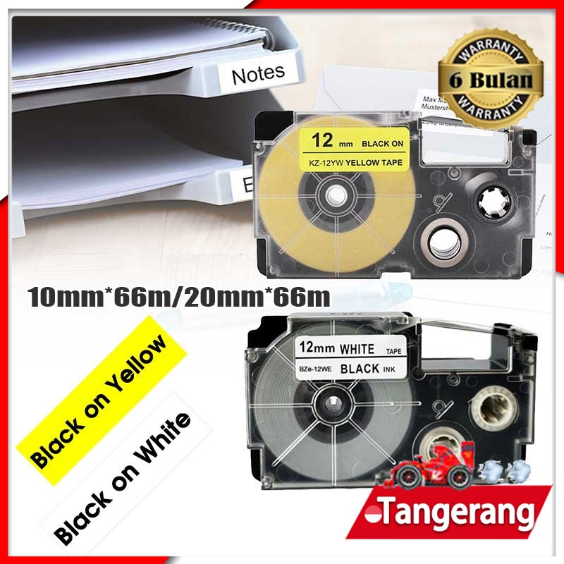 Jual Label Tape Casio K-LABEL Casio 9mm/12mm Compatible XR9WE/XR12WE ...