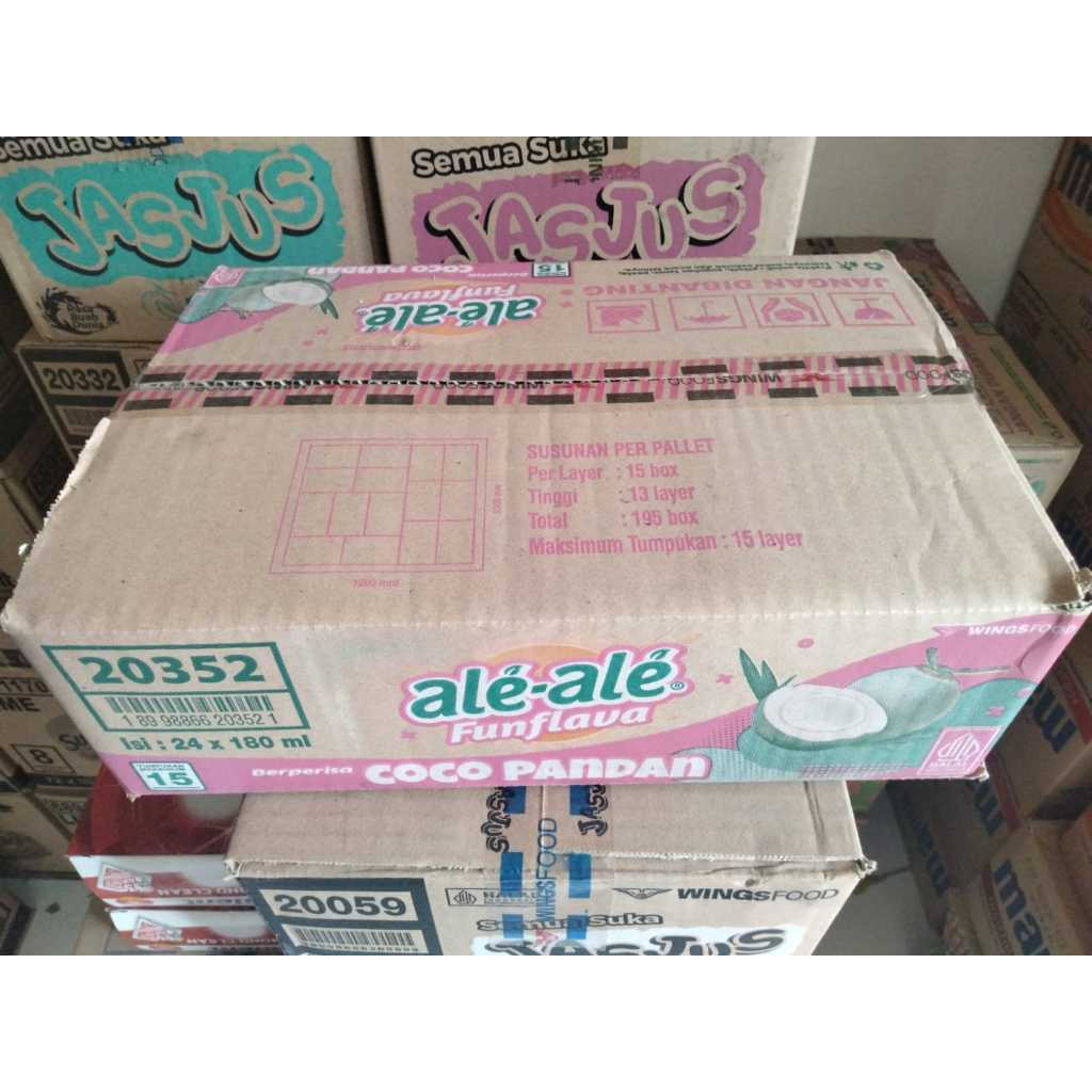 Jual Ale Ale Coco Pandan 1 Dus isi 24 pcs | Shopee Indonesia