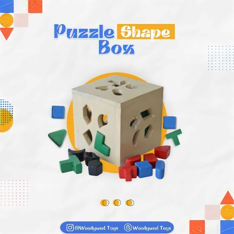 Jual Puzzle Shape box | Permainan Kayu Edukasi Anak Usia Dini | Shopee ...