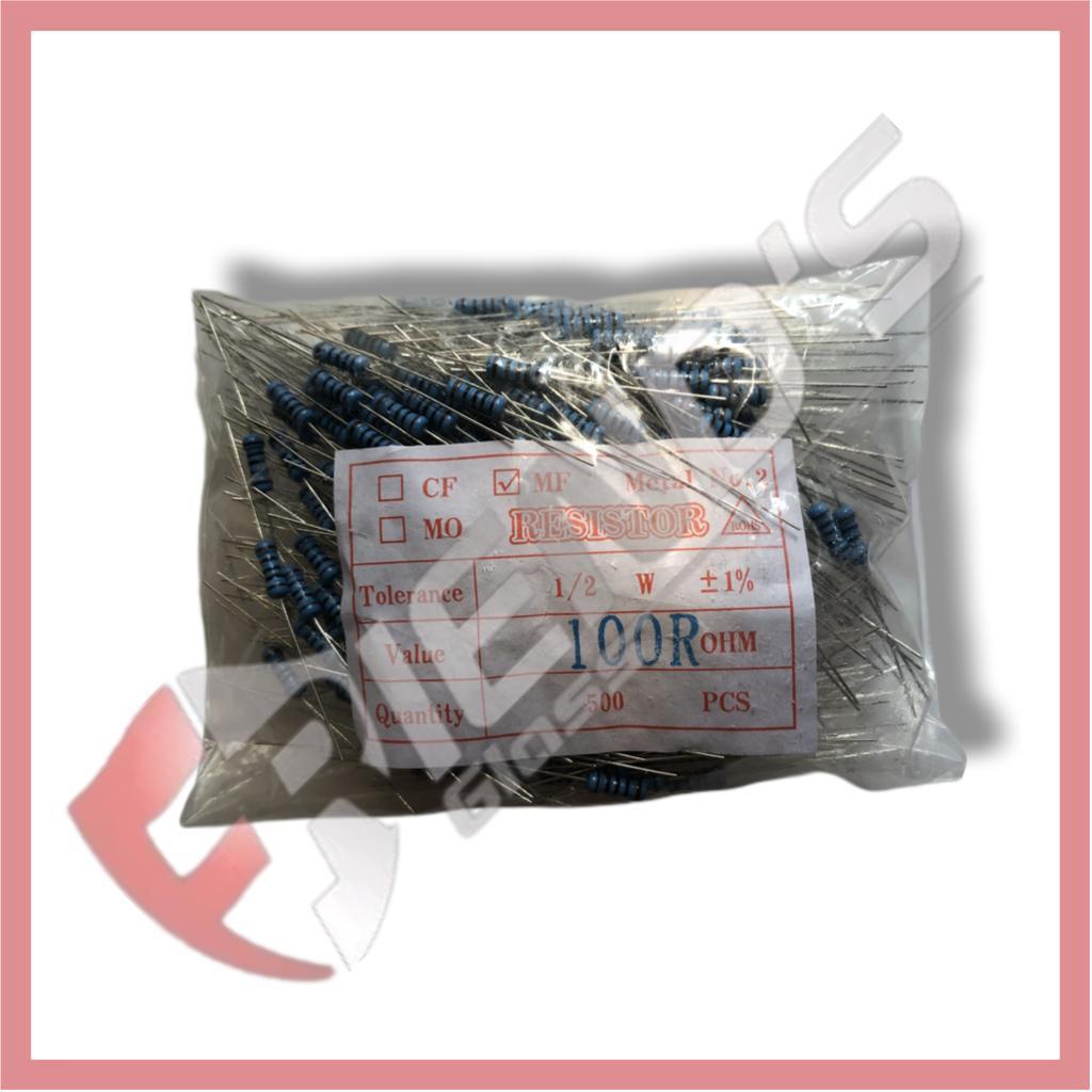 Jual RESISTOR 100R OHM 1/2W 1% RESISTOR 100 R 1/2 WATT 1 PCS | Shopee Indonesia