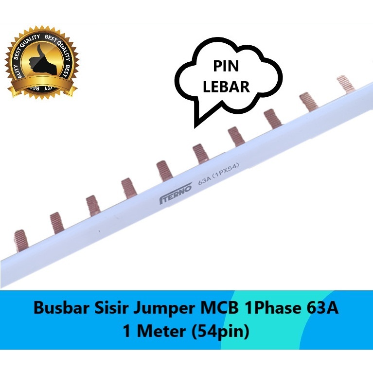 Jual Busbar Sisir Jumper MCB 1Phase 63A 1M / 1P 63AMPARE 1METER 1MTR ...