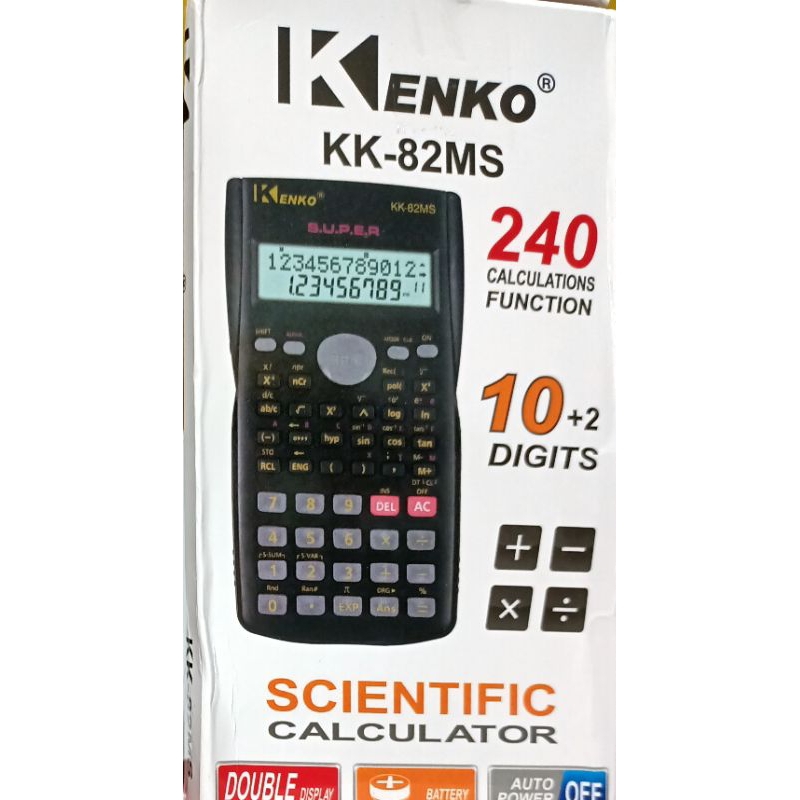 Jual KALKULATOR SEKOLAH SCIENTIFIC KALKULATOR ILMIAH KENKO | Shopee ...