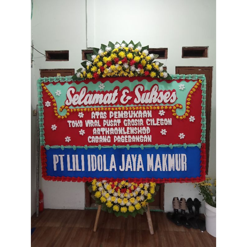 Jual karangan bunga papan untuk pembukaan toko,gedung, kantor.free kota ...