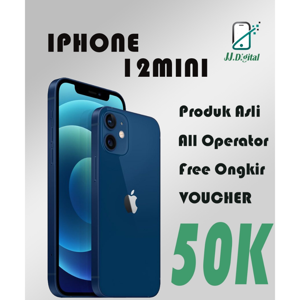 Jual IPHONE 12 MINI 128GB/64GB Bekas Original Mulus Normal Fullset Kondisi JJ Digital | Shopee ...