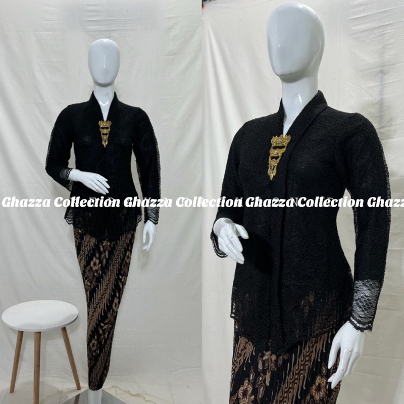 Jual Ghazza Collection - Kebaya Payet Modern / Kebaya Hitam / Kebaya ...