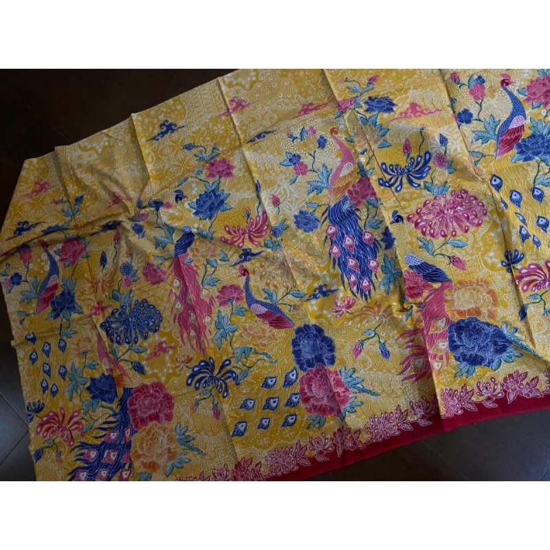 Jual PREMIUM!!! KAIN BATIK KOMBINASI TULIS MOTIF MERAK PICASSO/ BAHAN ...