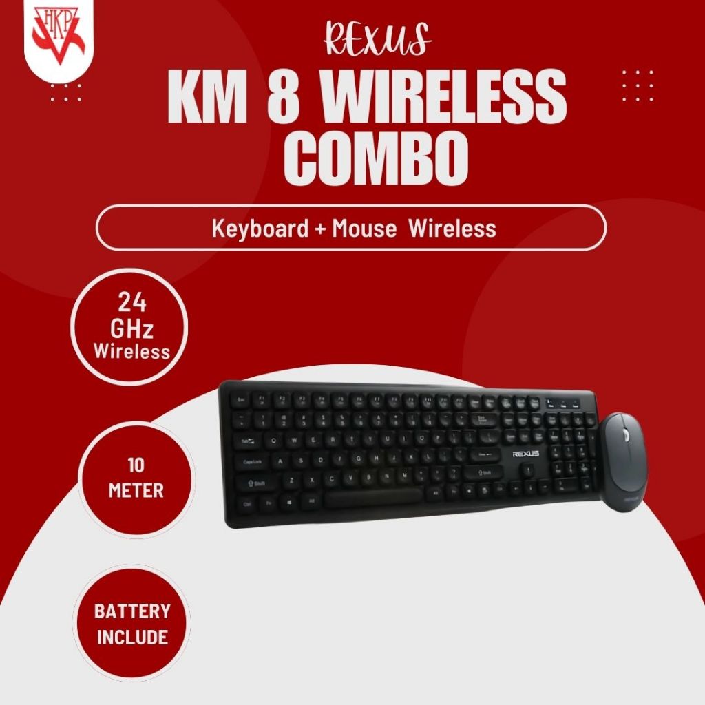 Jual Rexus KM-8 Wireless Combo | Shopee Indonesia