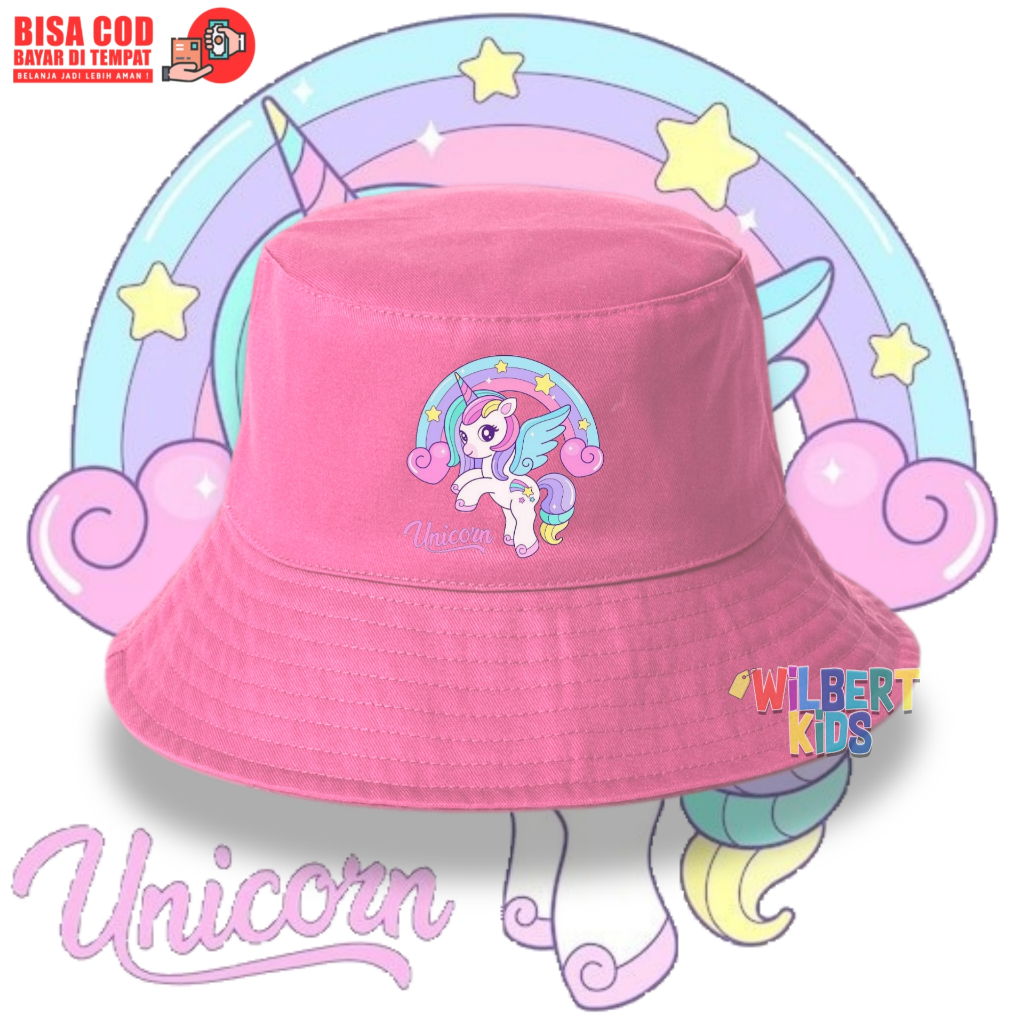 Jual Topi Bucket Anak Unicorn / Topi Anak Unicorn | Shopee Indonesia