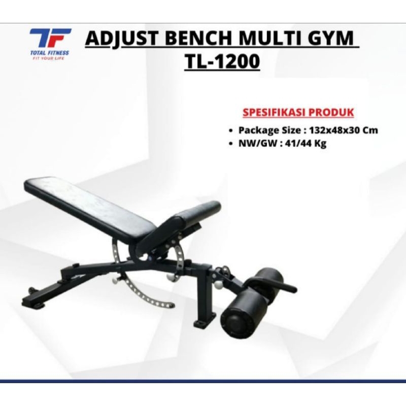 Jual Alat Fitness Adjustable Bench TL1200 | Shopee Indonesia
