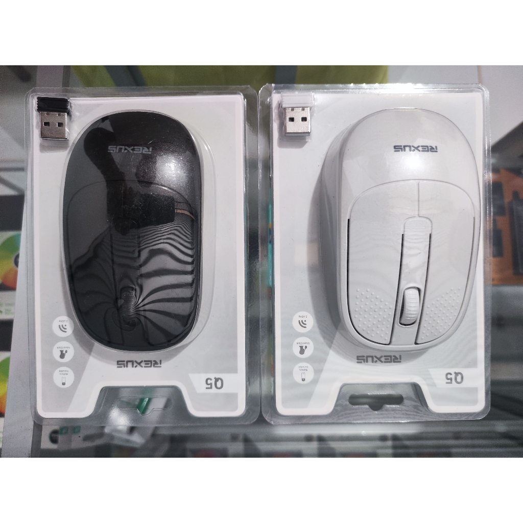 Jual MOUSE WIRELESS OFFICE REXUS Q5 3D WHITE | Shopee Indonesia