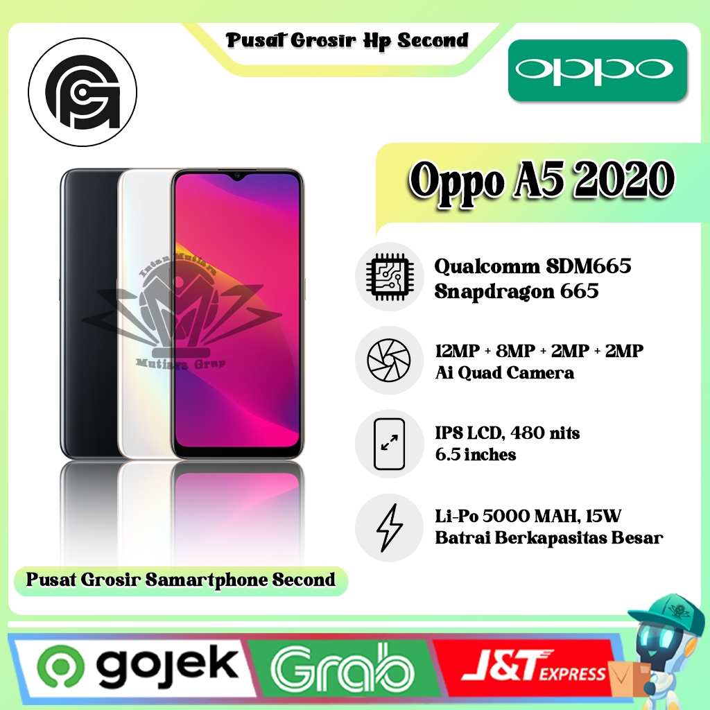 Jual Oppo A5 2020 Ram 4 Rom 128Gb ( SECOND ) | Shopee Indonesia