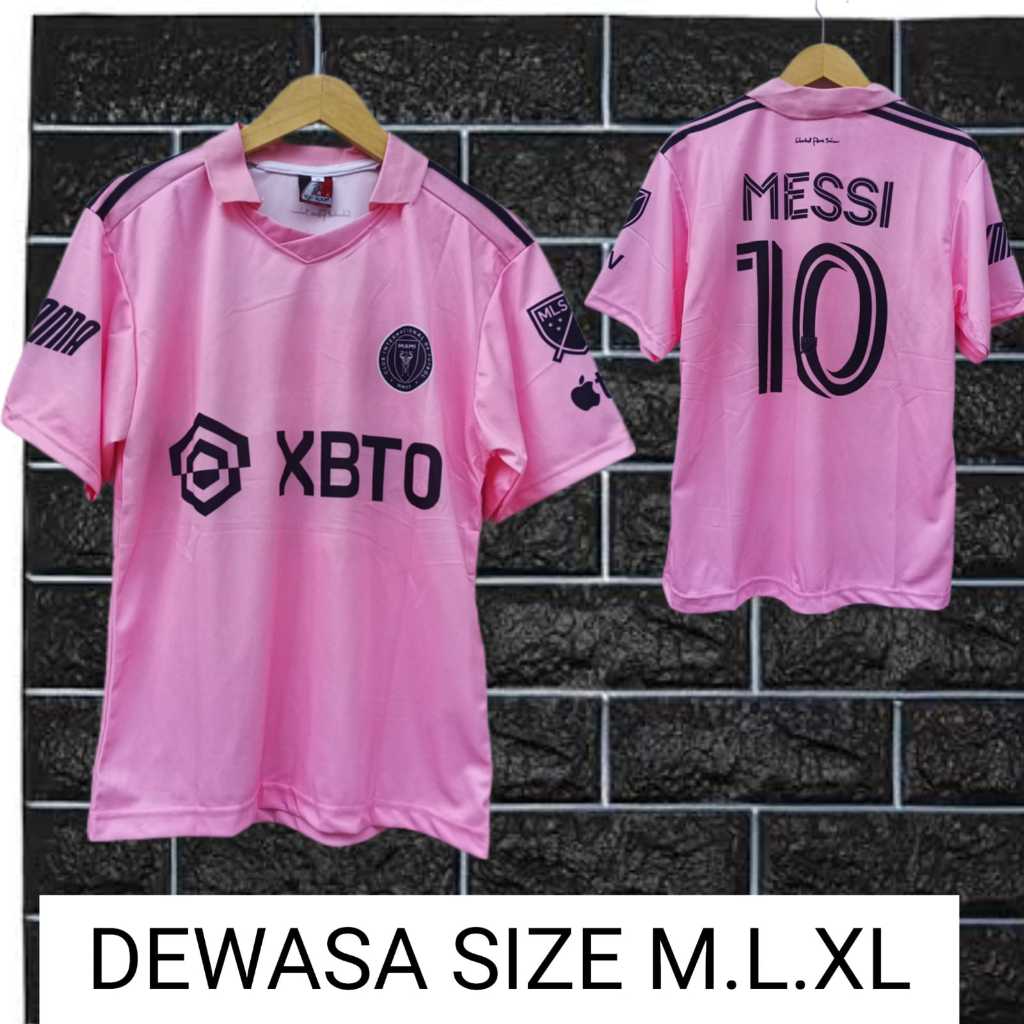 Jual jersey baju bola inter miami home dewasa/baju bola intermiami home ...
