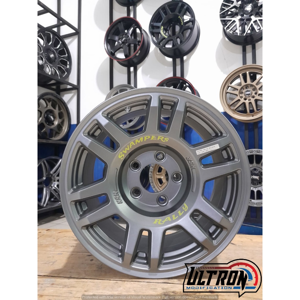 Jual VELG HSR SWAMPERS R15 PCD 5X114,3 ET 20 MATE GREY COCOK UNTUK X ...