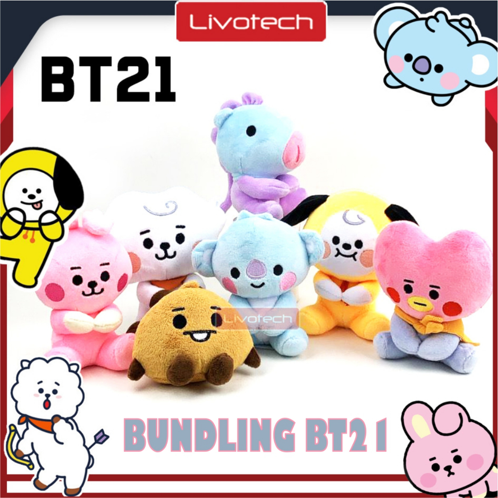 Jual UNOFFICIAL Boneka Karakter BT21 Bundling Cooky Koya Tata Mang ...