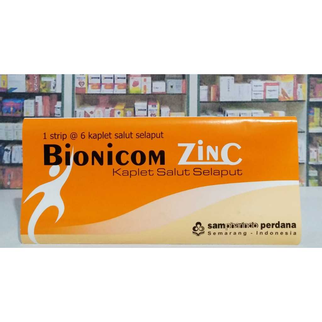Jual Bionicom Zinc 1 Strip Isi 6 Tablet - Memelihara Daya Tahan Tubuh ...
