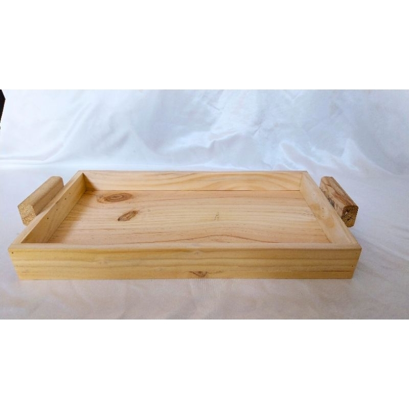 Jual wooden tray, nampan kayu pinus / nampan kayu jati belanda / nampan ...