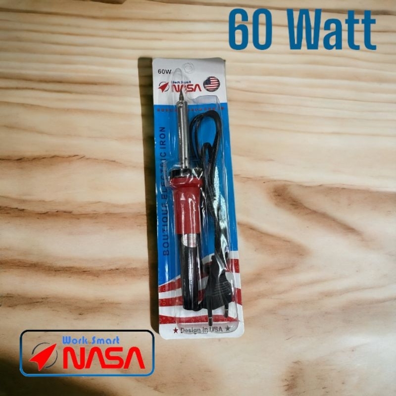 Jual SOLDER 60WATT NASA GAGANG PVC MERAH F5004 | Shopee Indonesia